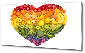 Wallmuralia Fotoobraz na skle Zeleninové srdce 100x50