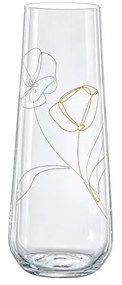 Crystalex Sklenice na prosecco Flowers 250 ml, 4 ks