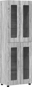 Vysoký bufet FLORIN 60 x 35 x 182 cm Šedá Sonoma 3397910