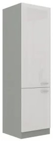 FALCO Kuchyňská skříň Bolzano 60 LO 210 2F bílý lesk/šedá 9594