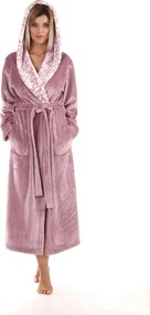 Župan s kapucí Flora mauve mist 39 56 4353 - M