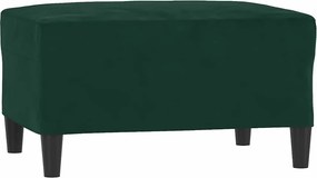 3dílná sedací souprava s poduškami tmavě zelená samet 3201508