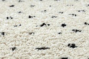 Dywany Łuszczów Kusový koberec Berber Syla B752 dots cream ROZMĚR: 160x220