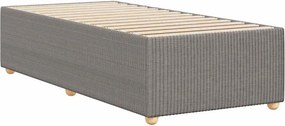 Rám postele bez matrace taupe 100 x 200 cm textil 3284918
