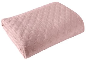 MARKIZETA VELVI Dekorační přehoz na postel, rozměr 220x240 cm, barva 014 světle růžová VELVI0/NAP/014/220240/1