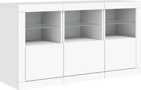 Příborník s LED osvětlením bílý 123 x 37 x 67 cm 3209058