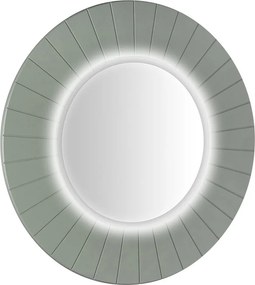 Sapho Sapho, LUMIRO STRIP kulaté zrcadlo s LED osvětlením v rámu, průměr 90cm, verde, LR950-4444S