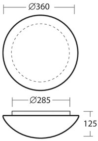 Osmont 20055 Náhradní stínídlo z triplexového skla pro Aura 10