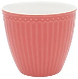 GreenGate Porcelánový hrnek na latté Alice Coral 300ml