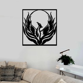 dřevo života Dřevěný obraz PHOENIX Zvolte barvu dekoru: Černá, Rozměry šxv (cm): 40x42