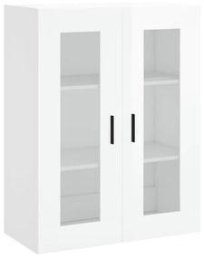 Skříň highboard lesklá bílá 69,5 x 34 x 180 cm kompozitní dřevo,  3198291