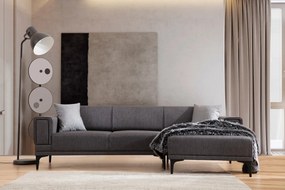 Hanah Home Rohová pohovka HORIZON tmavě šedá pravá