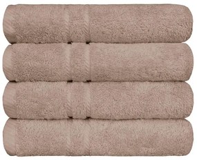 SCANquilt bavlněný ručník COTTONA béžová osuška 70 x 140 cm