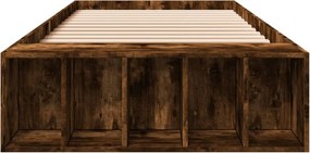 Rám postele kouřový dub 75 x 190 cm kompozitní dřevo 3280626
