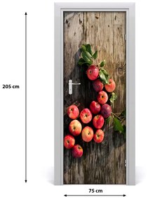Fototapeta na dveře samolepící jablka na stole 75x205 cm