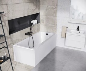 Ravak 10° Slim vana obdélníková 170 x 75 cm litý mramor bílá CA71300000
