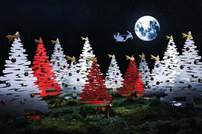 Vánoční dekorace Bark For Christmas zlatá