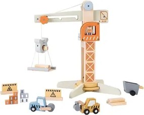 2KIDS TOYS Dřevěný jeřáb s příslušenstvím / Jeřáb / od 3 let