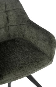 Zelená jídelní židle Louna - 56*58*85 cm