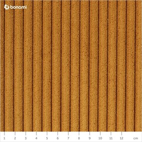 Manšestrová rozkládací/s úložným prostorem rohová pohovka v hořčicové barvě Voltaire – Bobochic Paris