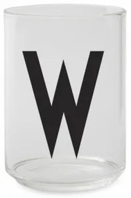 Personal Drinking Glass, písmeno W Design Letters