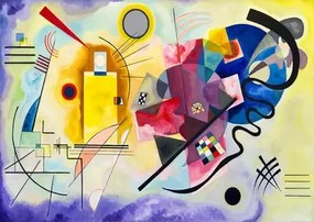 ENJOY Puzzle Vassily Kandinsky: Žlutá červená modrá / 1000 dílků / od