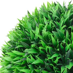 Umělé buxus koule s LED světly 2 ks zelené 38 cm 3335901