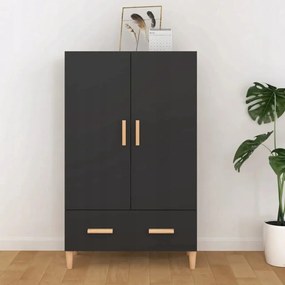 Highboard Černý 70 X 31 X 115 Cm Kompozitní Dřevo Černá