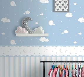 Samolepící dětská tapetová bordura 241-3, Lullaby, ICH Wallcoverings