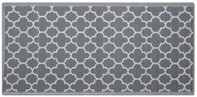Venkovní šedý oboustranný  koberec 90x180 cm SURAT Beliani