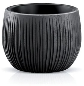 PROSPERPLAST Květináč - BETON BOWL Průměr: 14,4 cm, Barva: černý beton