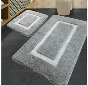 Asir SADA 2x Koupelnová předložka 60/100 cm šedá 359CHL5389