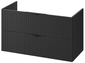 Cersanit Tirso, závěsná skříňka pod umyvadlo 994x447x572 mm, černá matná, S1017-012