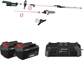 Parkside® Aku zahradní kombinované nářadí 4 v 1 Pgkga 40-Li A1, 2x 4 Ah