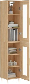 Skříň highboard dub sonoma 34,5 x 34 x 180 cm kompozitní dřevo 3199420