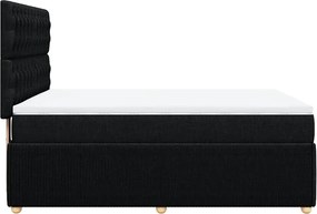 Box spring postel s matrací černá 140 x 190 cm textil 3292060