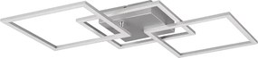 Trio Leuchten TRAIL LED stropní svítidlo stříbrné, 3550 lm, 31 W