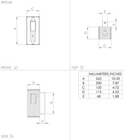 Eglo 390165 - Nástěnné svítidlo CIDRAZ 1xE27/40W/230V černá/hnědá