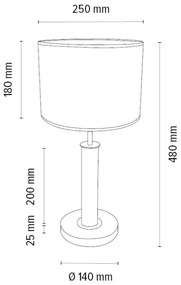 Spot-Light 7017400711551 - Stolní lampa BENITA 1xE27/60W/230V dub