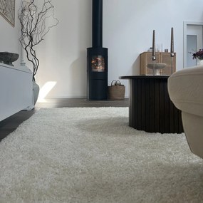 Ayyildiz, Kusový koberec Life Shaggy 1500 cream, 60x110, bílá, ložnice