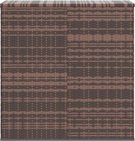 Zahradní úložný box PE ratan 100 x 49 x 103,5 cm hnědý 317224