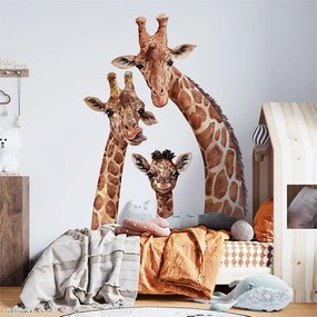 Gario Dětská nálepka na zeď Giraffes - rodina žiráf Rozměry: L