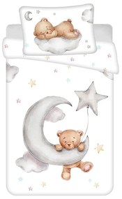 Bavlněné dětské povlečení do postýlky 100x135 cm Teddy "Moon" – Jerry Fabrics