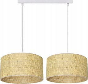 Závěsná Stropní Ratanová Lampa Etno Stropní Stínidlo Boho Ratan 30 CM E27