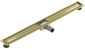 Mexen Flat těleso pro lineární odtok 90 cm, zlatý kartáčovaný - 1A15090