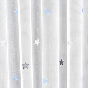 Záclona markizeta, Hvězdičky, modré 160 cm