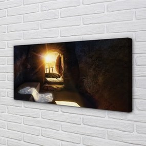 Obrazy na plátně Cave kříží slunce 100x50 cm