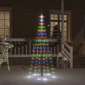 Vánoční stromek na stožár 108 barevných LED diod 180 cm