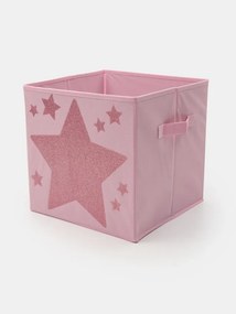 Sinsay - Skládací úložný box s motivem hvězd - růžová
