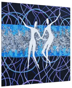 Moderní obraz tanečníků (50x50 cm)